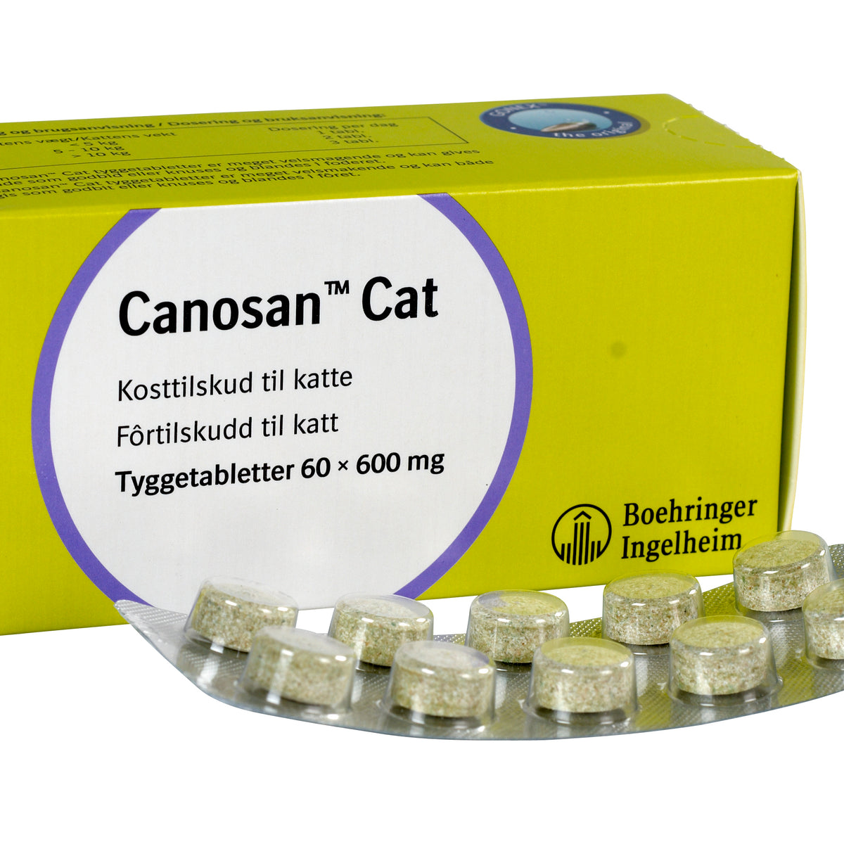 Canosan tabletter til kat 60 x 600 mg – Os med kæledyr.dk